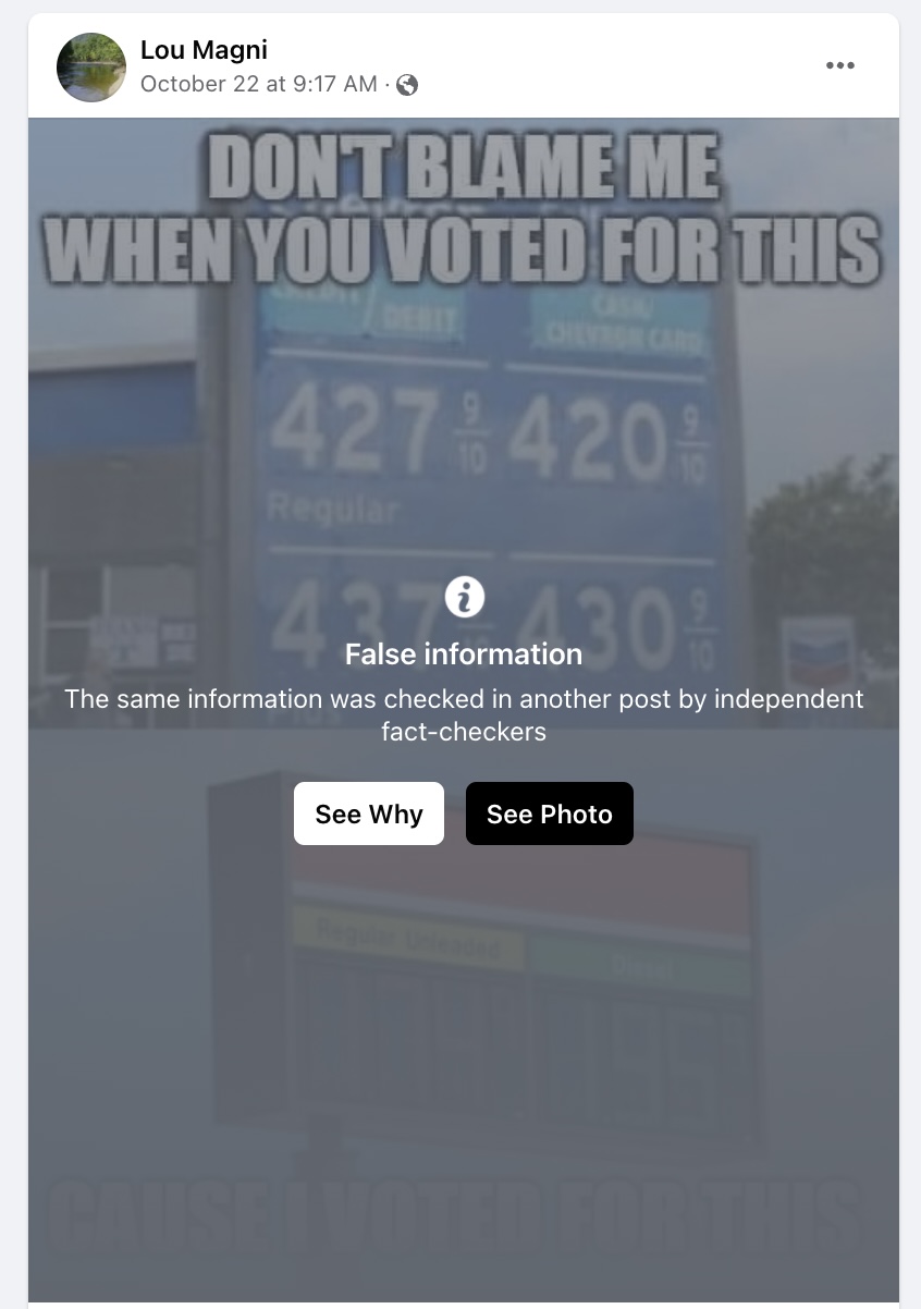 Don't Blame Me gas price meme | MRC Free Speech America