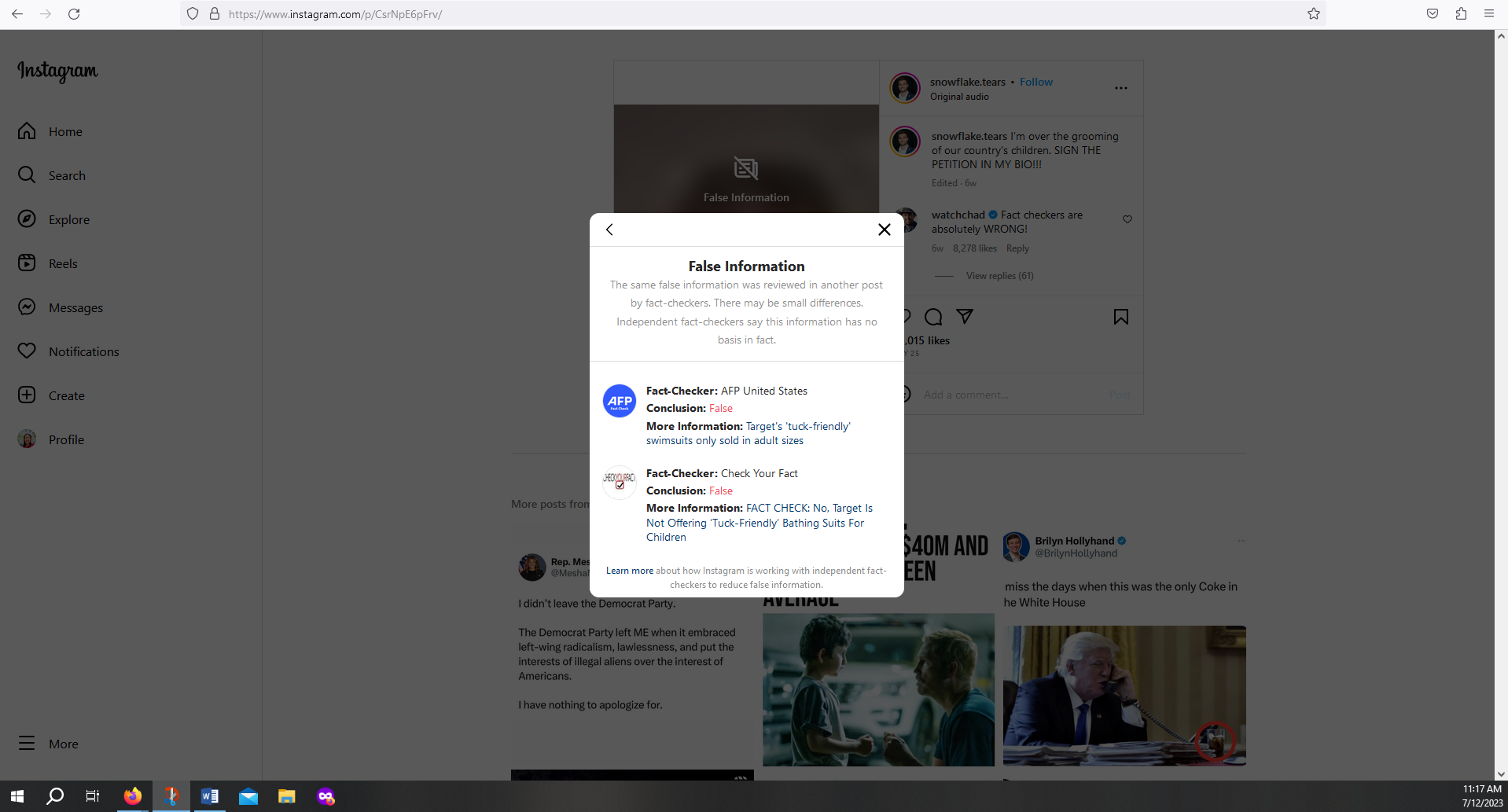 Snowflake Tears | MRC Free Speech America
