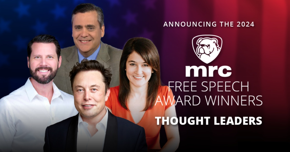 MRC Announces 1st Annual Free Speech Award Winners: 10 Thought Leaders